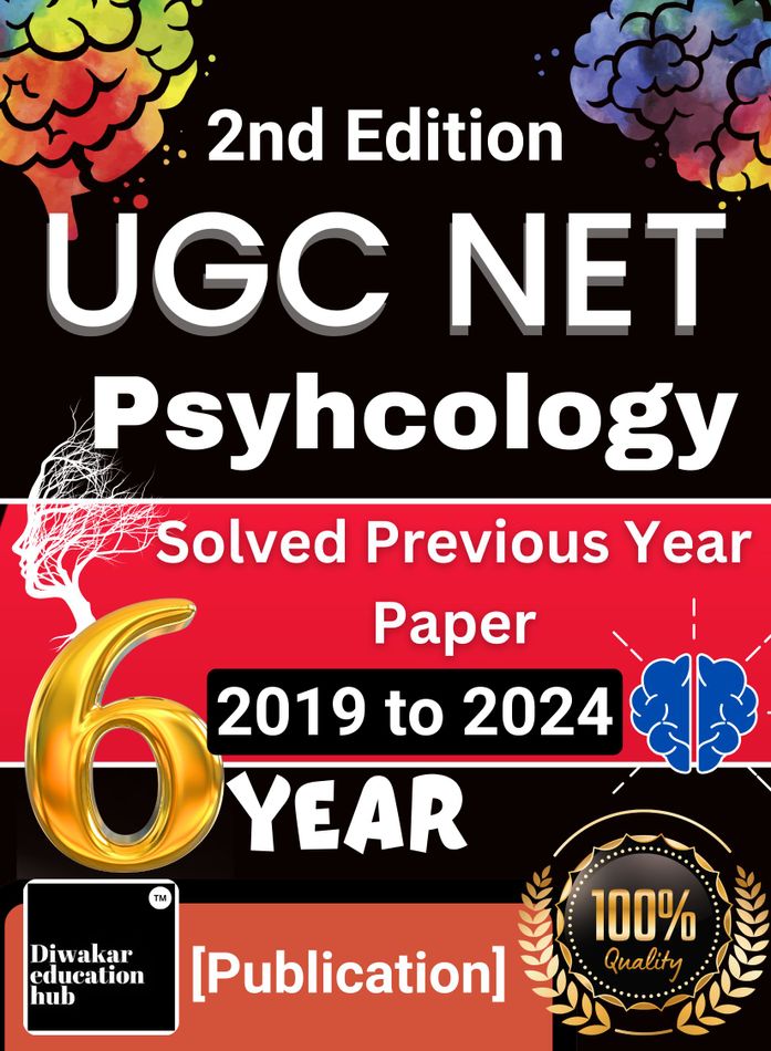 UGC NET Psyhcology Book 2025 Solved Previous Year Question Paper PYQ ...