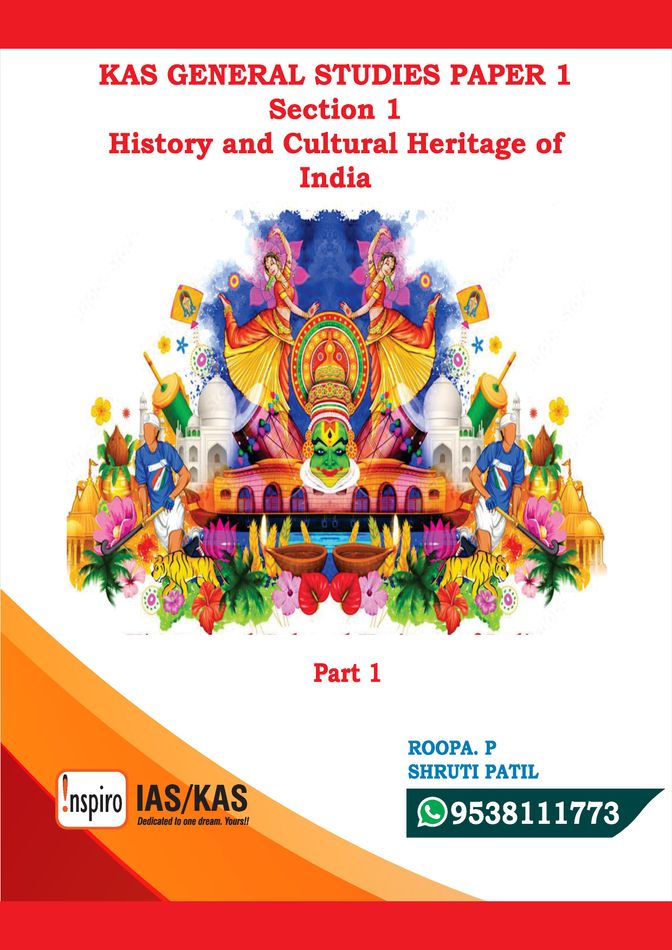 INSPIRO KAS General paper 1- Section 1- History & Cultural Heritage of ...