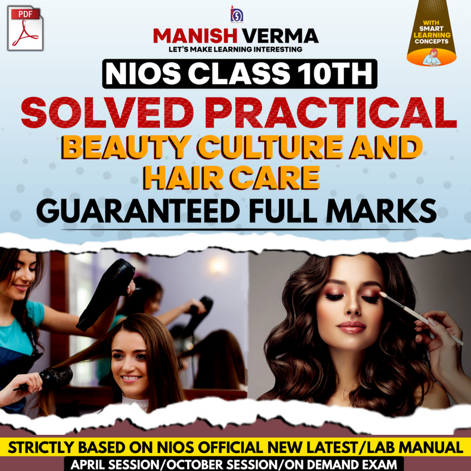 NIOS Class 10th Beauty Culture And Hair Care (612) Vocational Subject ...