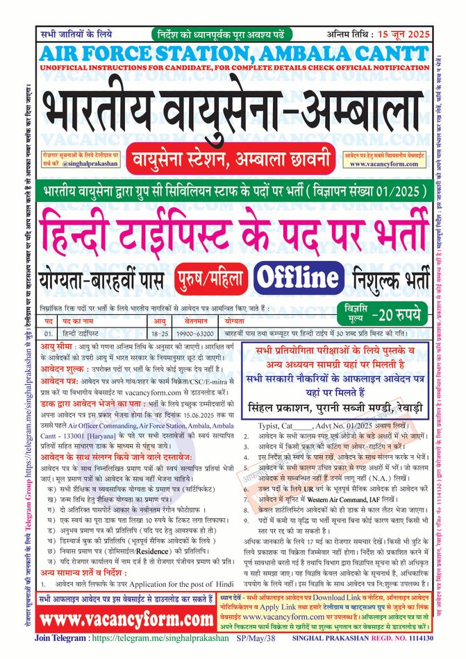 Indian Airforce, Ambala