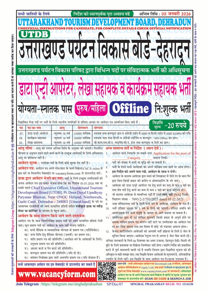 Uttarakhand Tourism Development Board, Dehradun