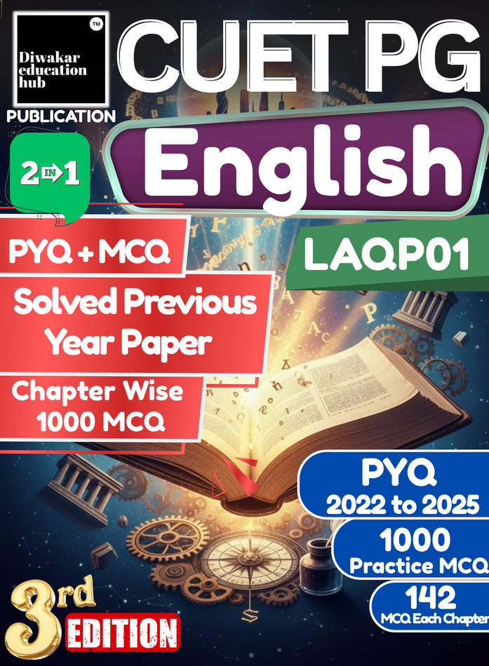 CUET PG English Literature [LAQP01] Book 2026 Solved Previous Year ...