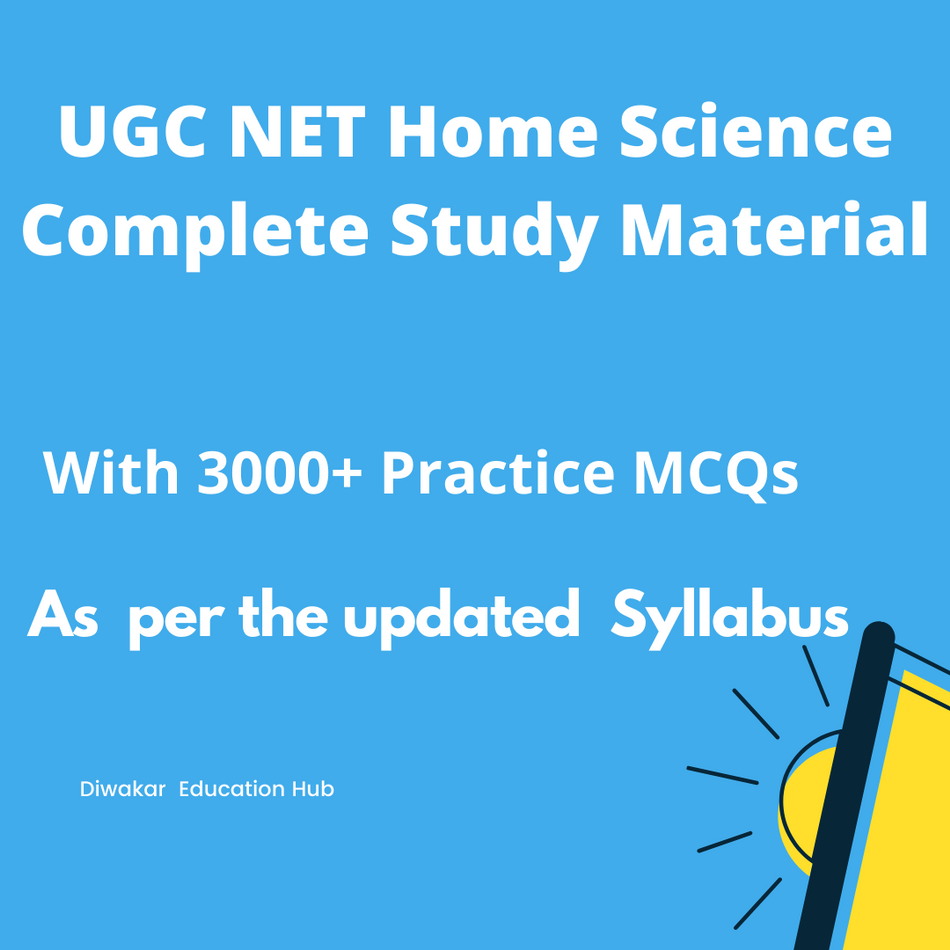 UGC NET Home science Study Notes (books) with 3000+ Unit wise / Topic ...