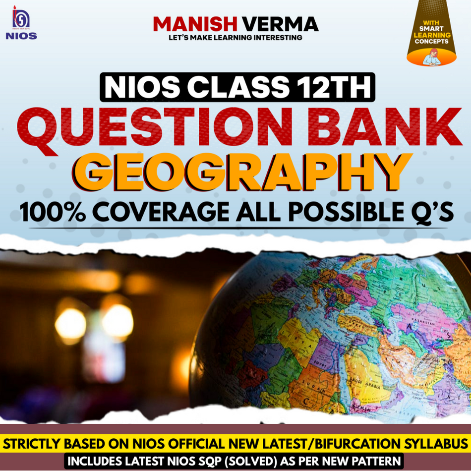 NIOS Class 12th Geography (316) Question Bank Notes in Hindi Medium By ...