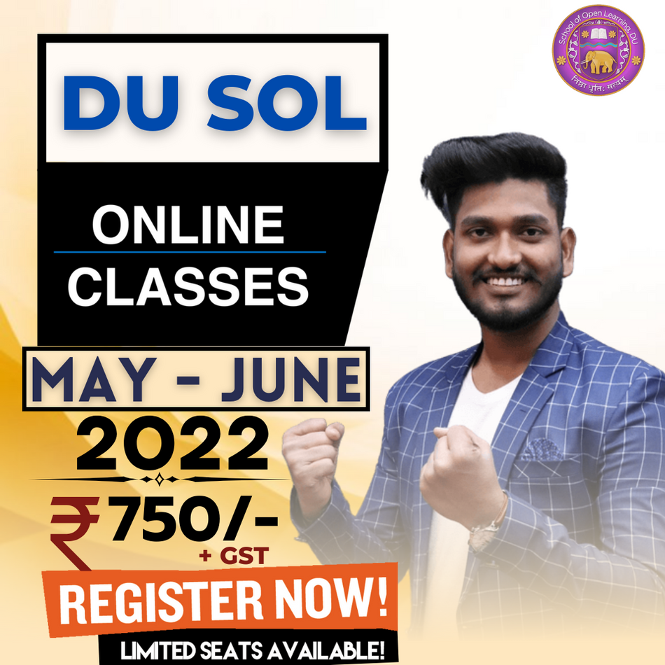 DU SOL, NCWEB Online Classes May - June Offline Exam 2022