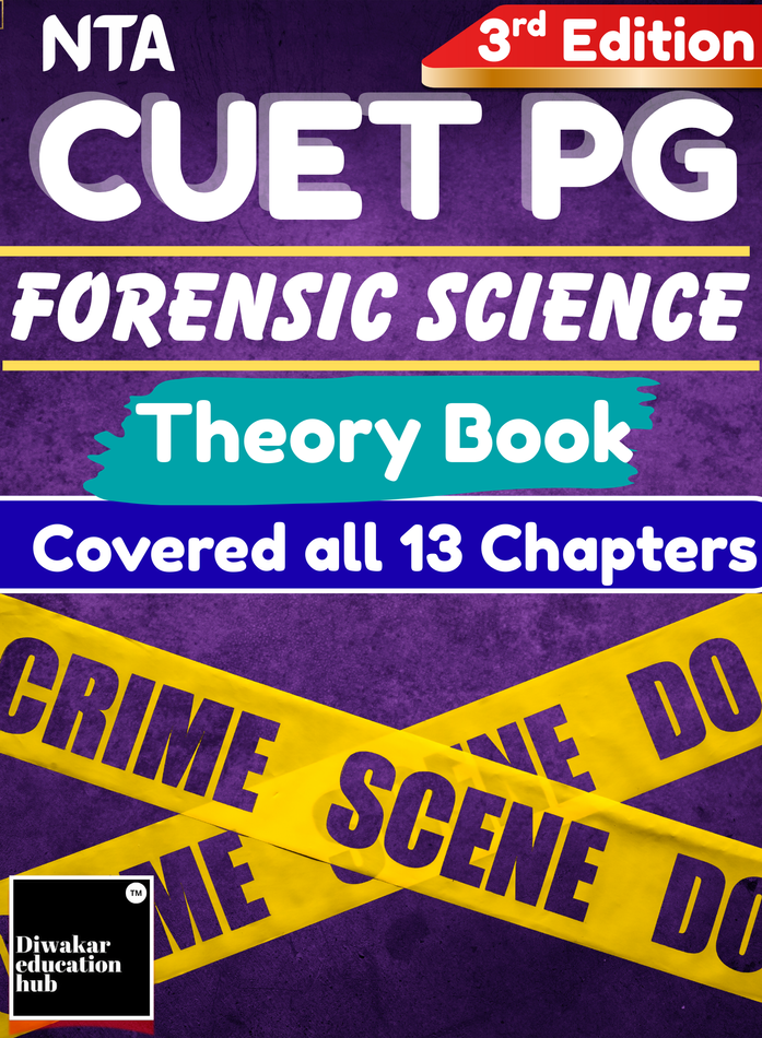 CUET PG Forensic Science Theory Book 2026 Cover 13 Chapters Easy to ...