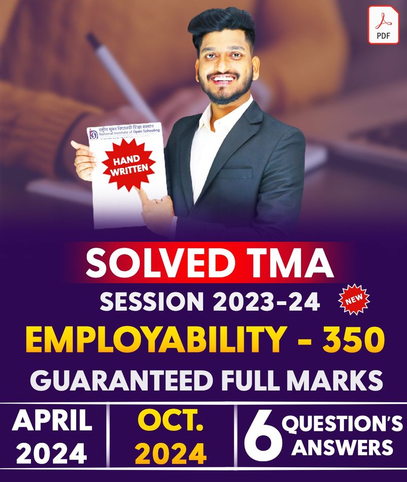 NIOS CLASS 12TH Employability Skills (350) Handwritten SOLVED TMA IN ... NIOS CLASS 12TH Employability Skills (350) Handwritten SOLVED TMA IN ...
