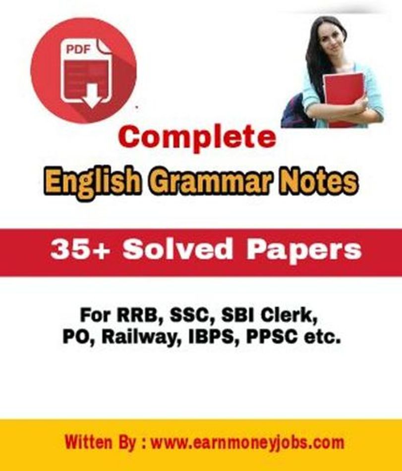 English Grammer Complete Notes, English Grammer Study Notes