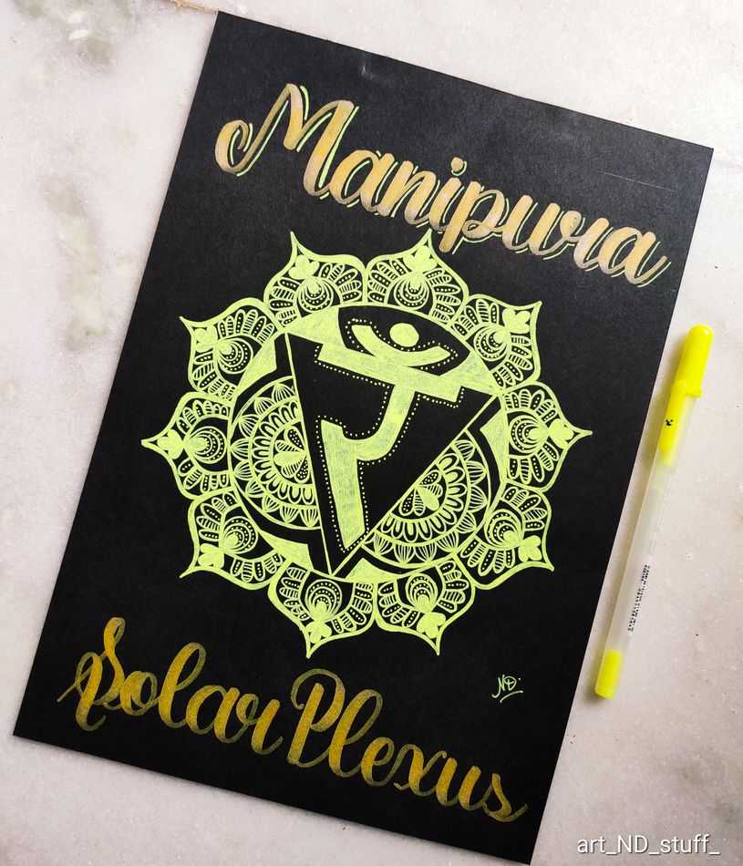 MANIPURA - SOLAR PLEXUS CHAKRA MANDALA