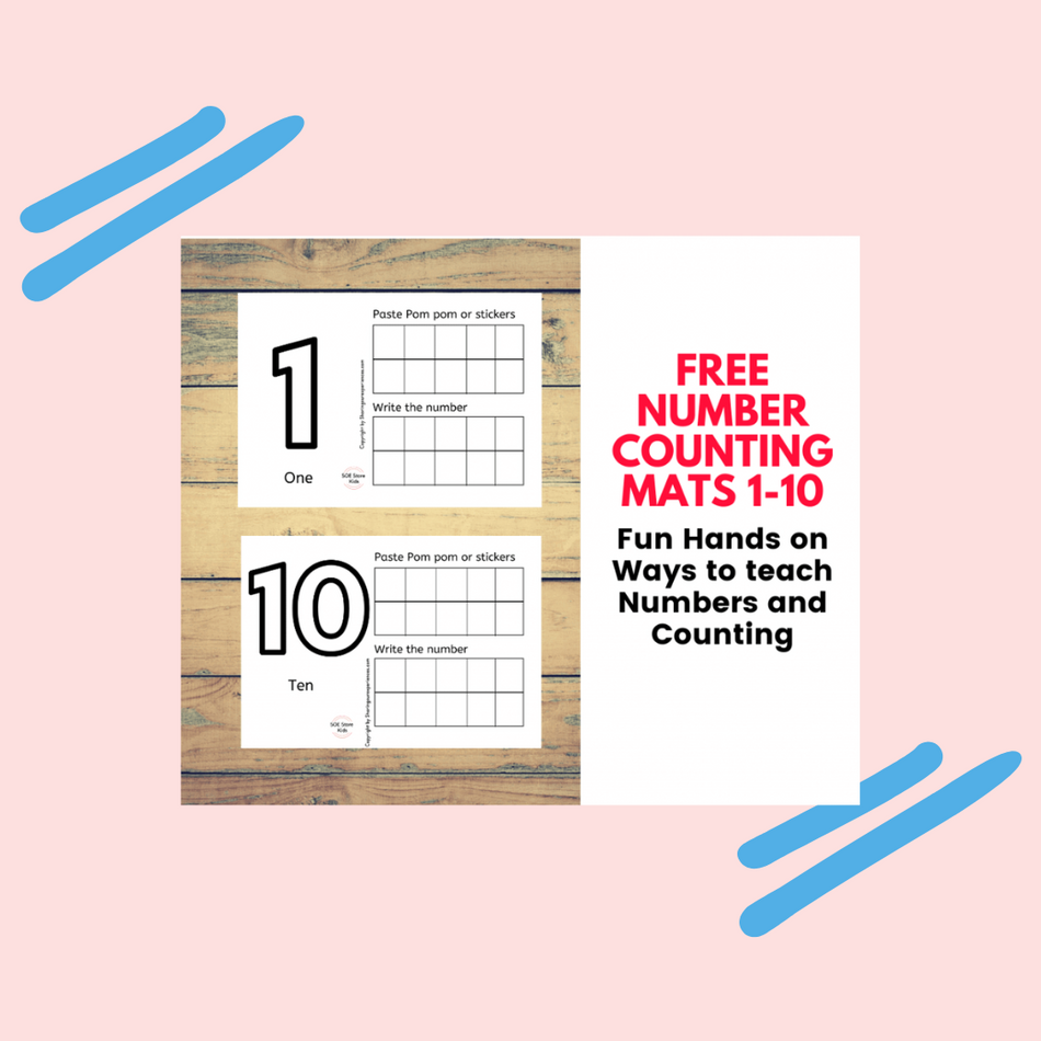 Number mats for preschool