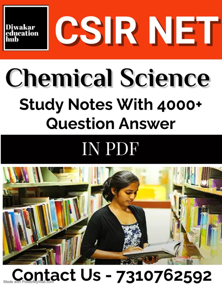 CSIR NET Chemical Science [Chemistry] Complete Study Notes [Study ...