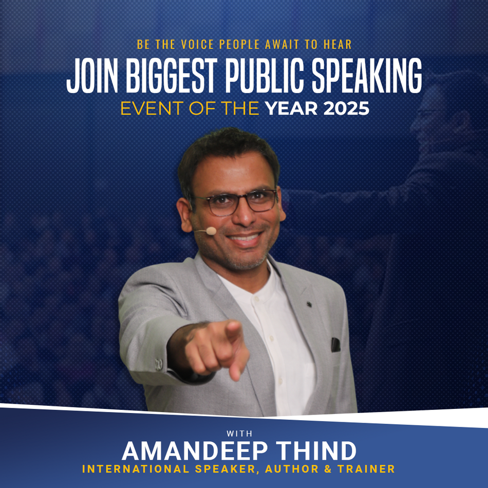 Art of Becoming a Millionaire Speaker Workshop by AManDeep Thind LIVE in Delhi - VIP Tickets [Limite