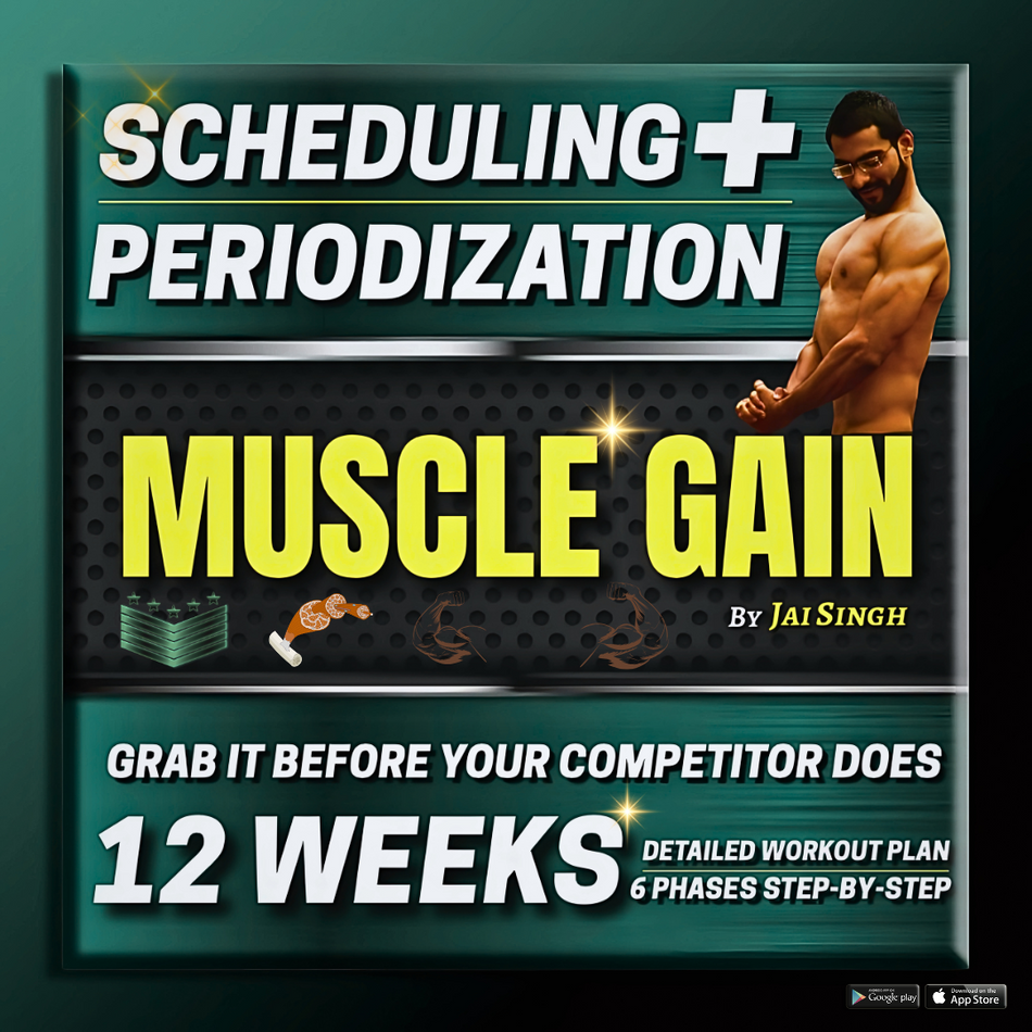 12 WEEKS MUSCLE GAIN Workout Plan (Periodization + Scheduling)