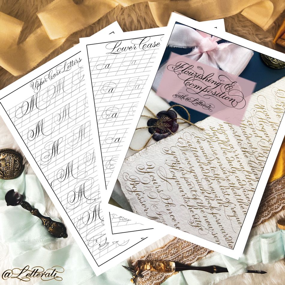 Flourishing and Composition, In pointed pen