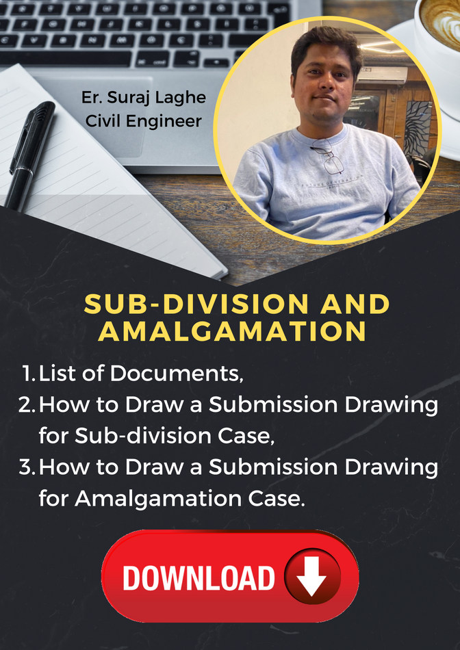 SubDivision Amalgamation Submission Drawing in Hindi