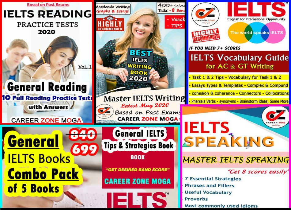 General IELTS Books - Set of 5 Books - Combo Pack (Download Now)