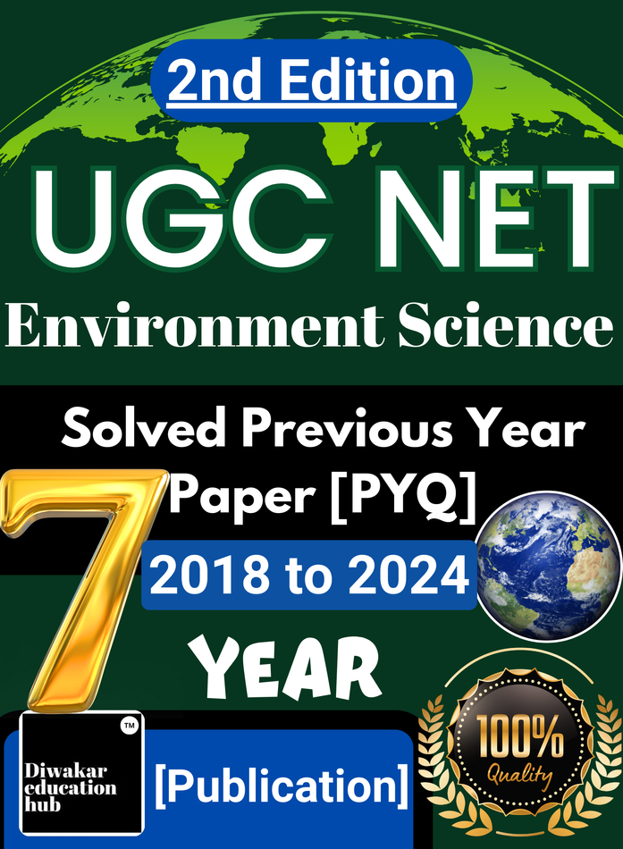 UGC-NET Environment Science Exam 2025 Solved Previous year Paper Book Past 7 Year [Year 2018 to 2024