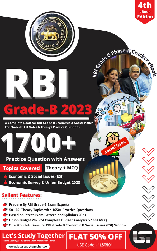 RBI Grade B Phase-II Cracker eBook 2023 - Economic & Social Issues (ESI)