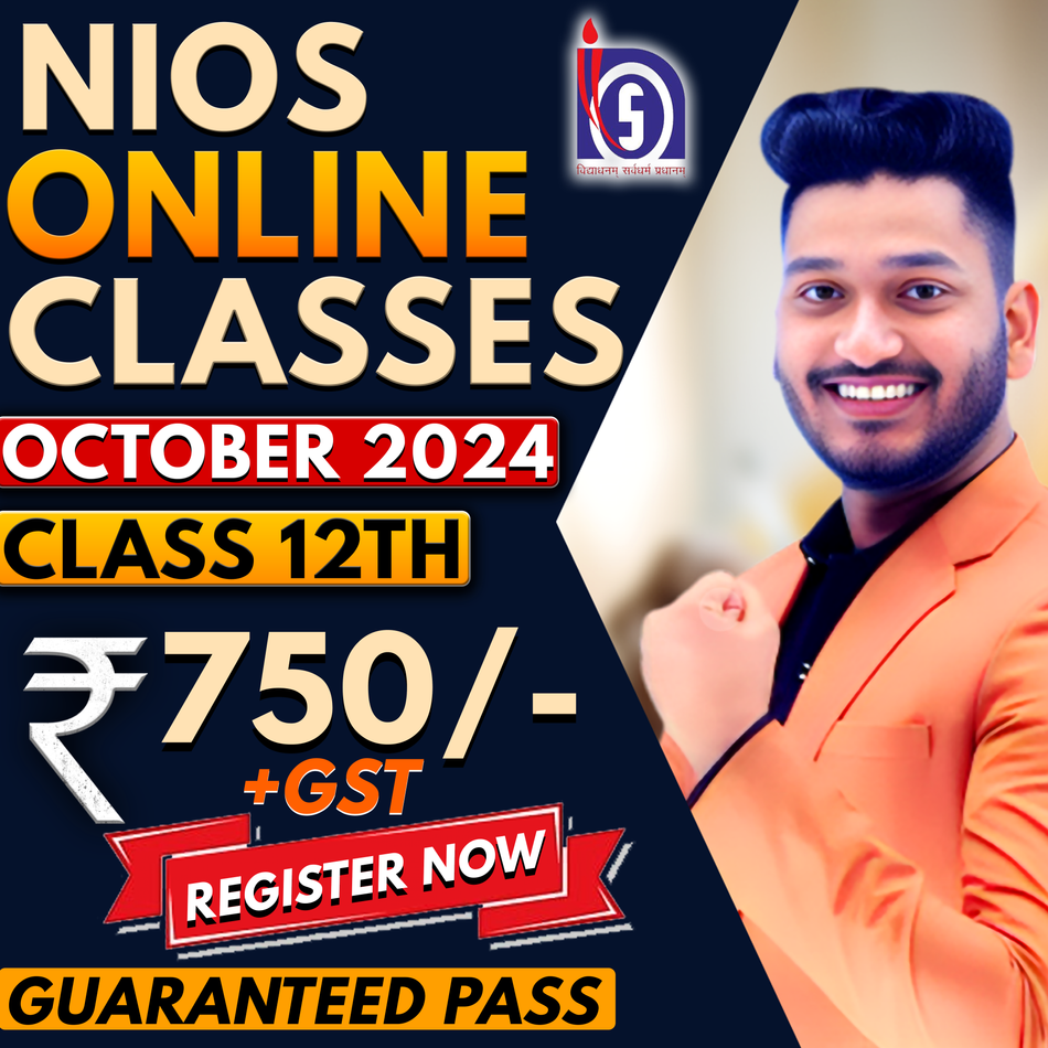 Nios Class 12th Booster Batch October 2024
