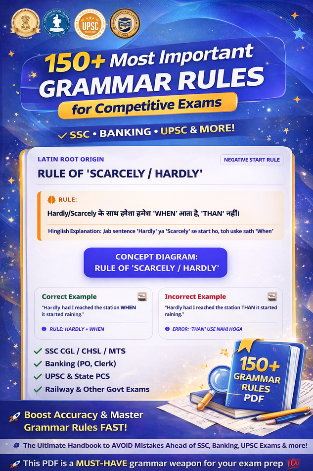 150+ Most Important Grammar Rules for Competitive Exams