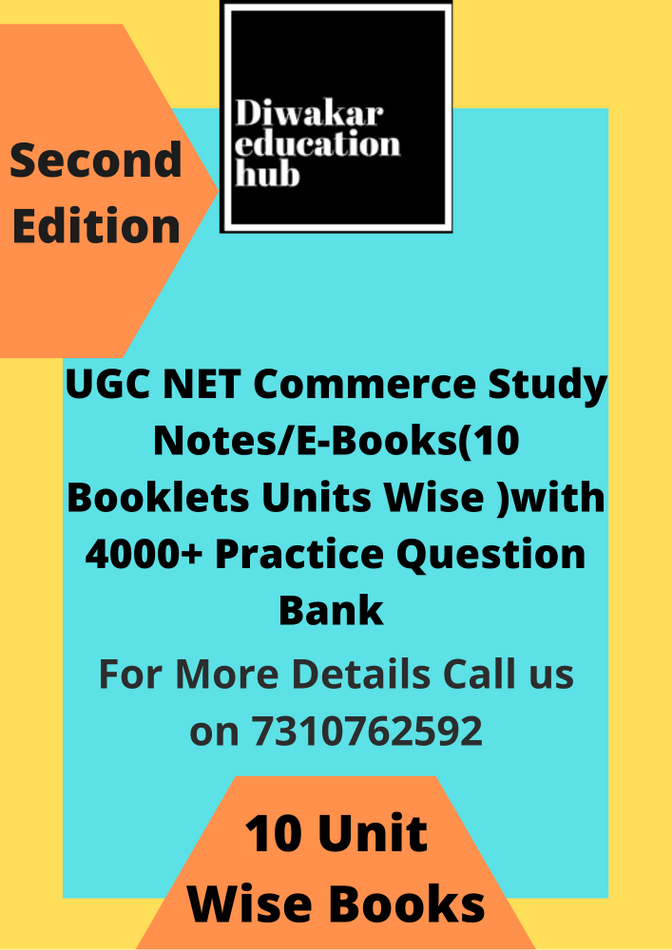 UGC NET Commerce (Code-08) Study Notes (books) with 4000+ Unit wise ...