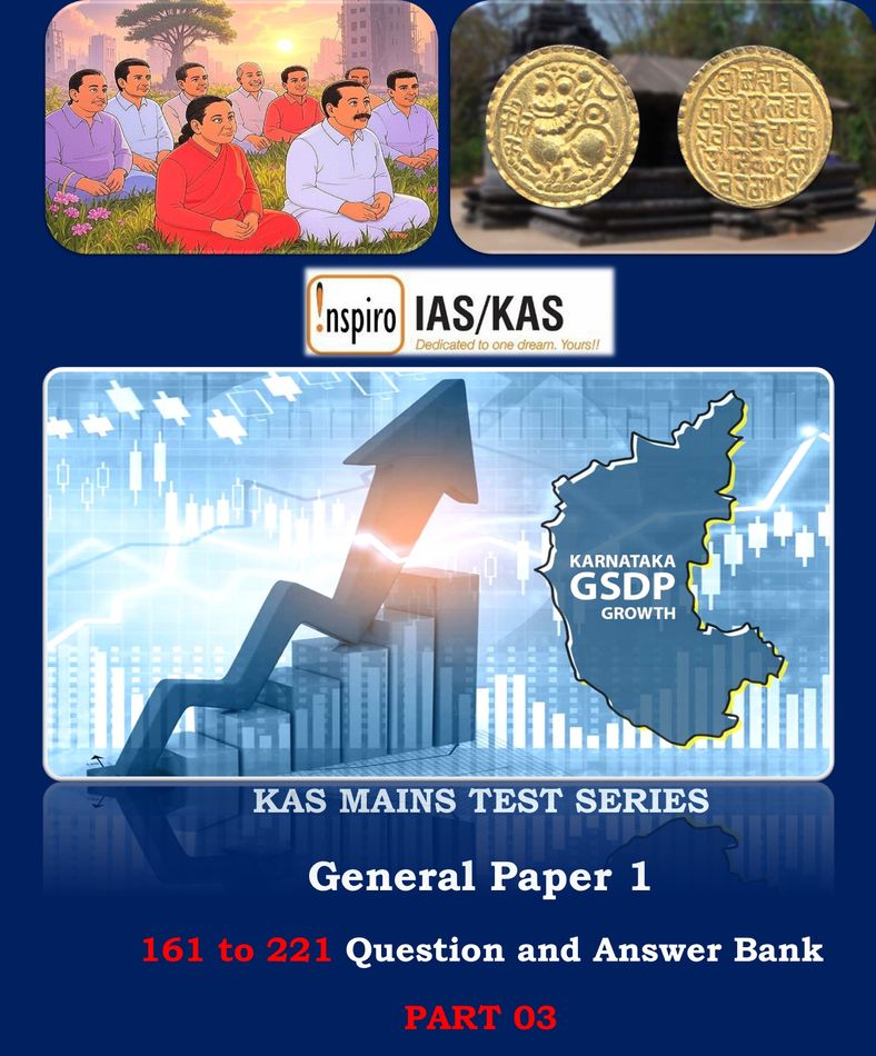 KAS MAINS Comprehensive Full length GS paper 1_161 to 221 Question and ...