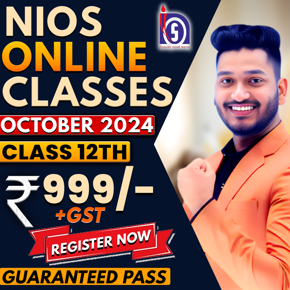Nios Class 12th Booster Batch October 2024