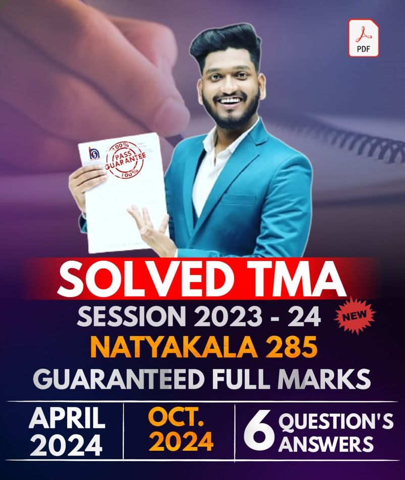 NIOS CLASS 10TH Natyakala (285) SOLVED TMA PDF SESSION 2023 - 24