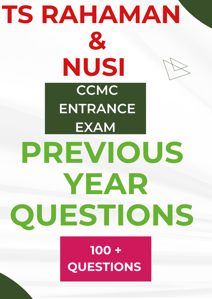 CCMC Previous Year question for TS RAHAMAN & NUSI