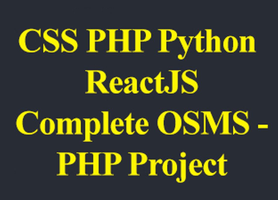 All in One - CSS Core PHP Advance PHP Core Python Advance Python COSMS ...