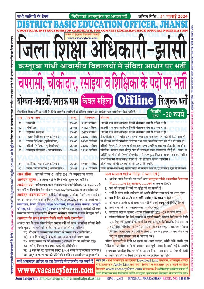 District Basic Education Officer, Jhansi